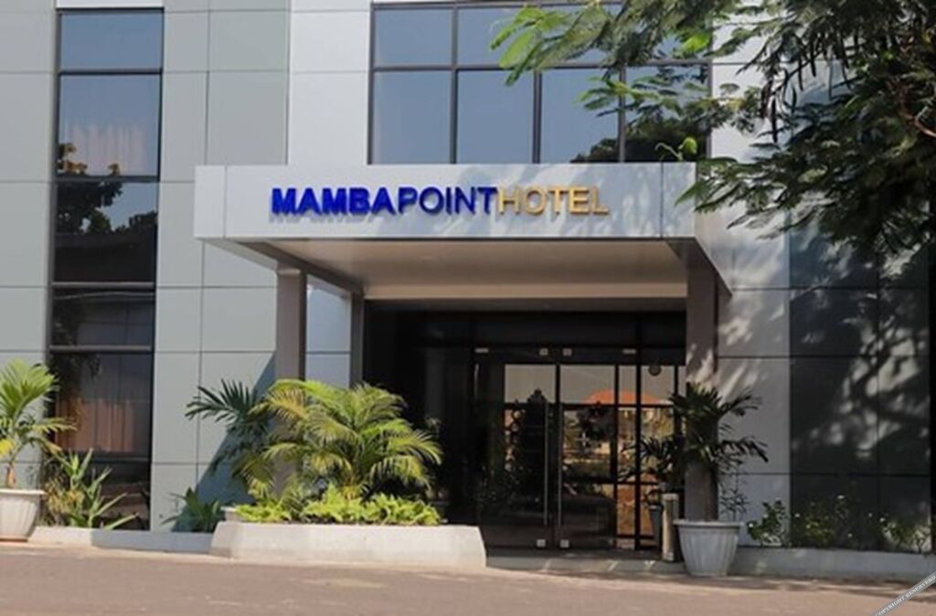 Mamba Point Hotel Restaurant Lagoonda on Postcard