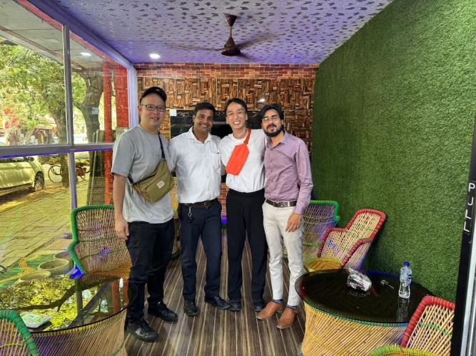 The Blue Rays Near Taj Mahal - Agra