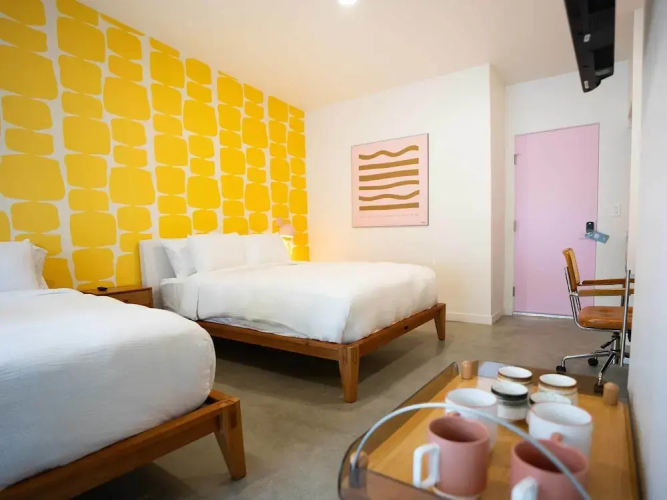 Standard Room, 2 Queen Beds, Kitchenette, Garden View - Palm Springs, CA