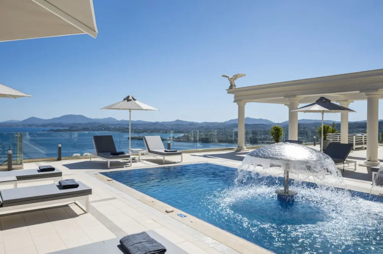 Villa Monte Leone By Konnect With Pool, Hot Tub, Spa Room & Stunning Seaview - Corfu