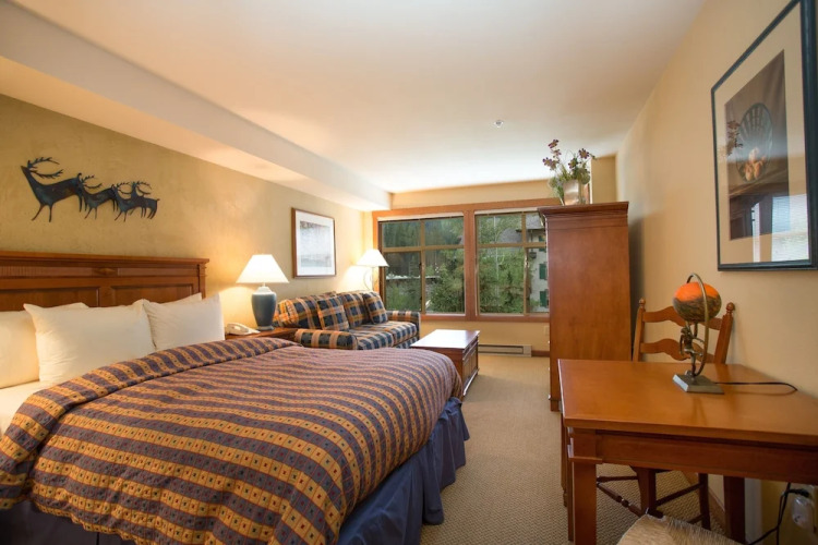 3309b - Queen Standard Powderhorn Lodge 1 Bedroom Hotel Room By Redawning - Alta, UT