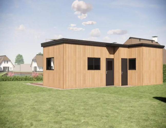 Chalet By Water In Idskenhuizen Recreation Park - Friesland