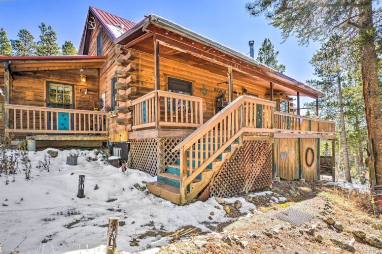 Secluded Black Hawk Log Cabin W/ Fire Pit! - Nederland, CO