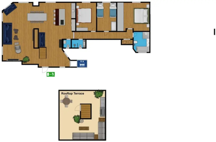 Central Penthouse With Private Rooftop Terrace - Copenhague