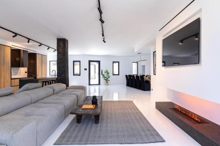 Mykonos Town Black Villa With Cave Heated Pool - Mykonos