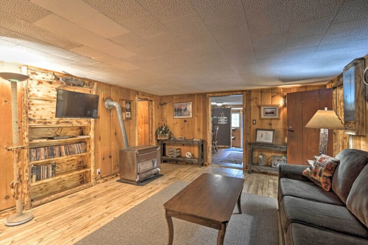 Rustic Frederic Cabin W/ Fire Pit & River Dock! - Grayling, MI
