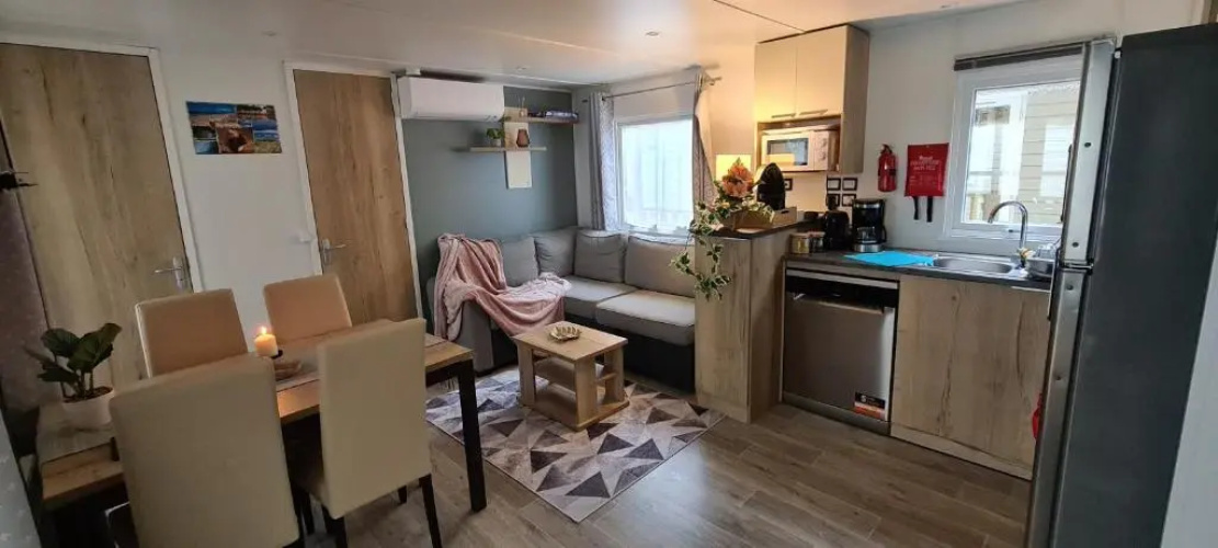 Mobilhome 2 Ch,1 Salon 40m2 De Charme Dans Camping *** - Saint-Julien-en-Born