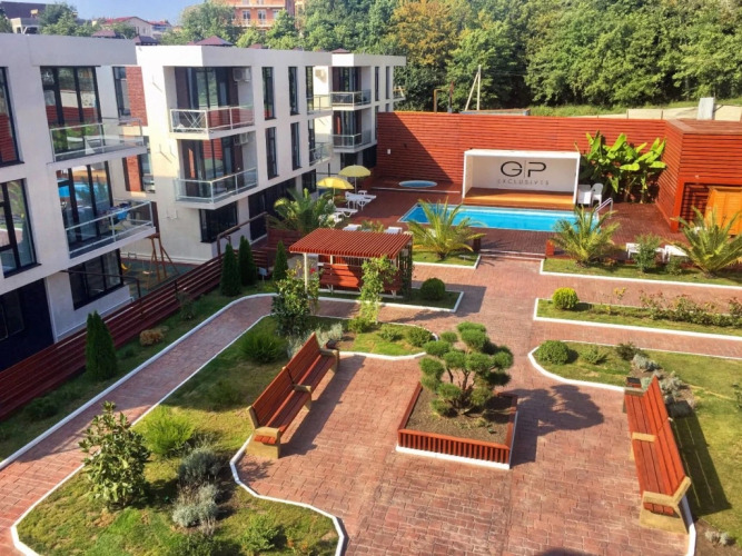 Green Palace 11 S Podogrevaemym Basseynom Krugly God Apartment - Sochi