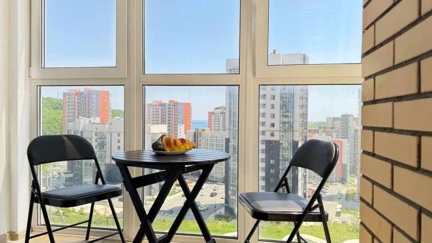 2-kh Komnatnaya Kvarirta V Stile Loft S Panoramnoy Lodzhiey Flat - Владивосток