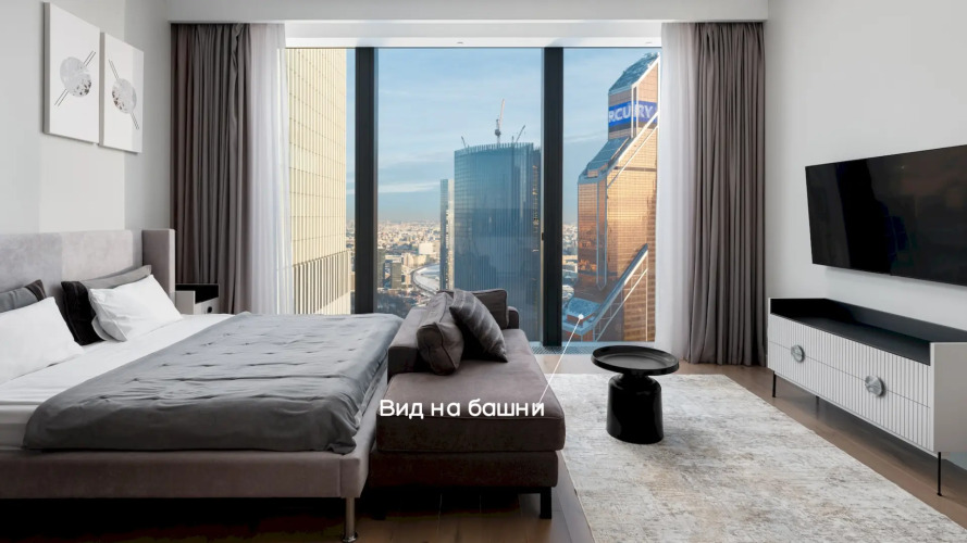 Moskva Siti Roskoshnaya Studiya 51 Etazh Apartments - Moscou