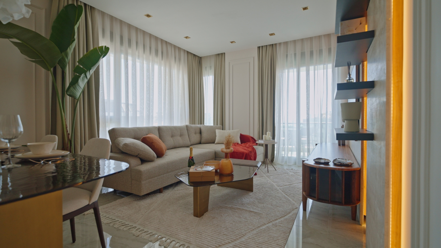 2+1 Qoople Legend A40 V 100 Metrah Ot Morya Apartments - Alanya