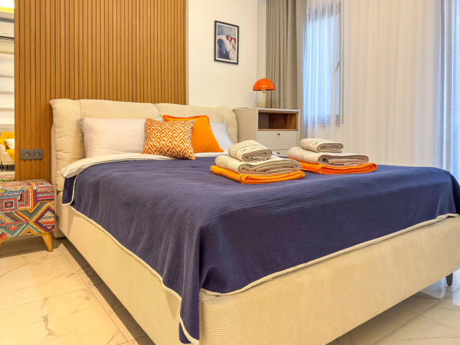 Qoople Elize C3 - Kvartira 1+1 Vozle Plyazha Kleopatry Apartments - Alanya