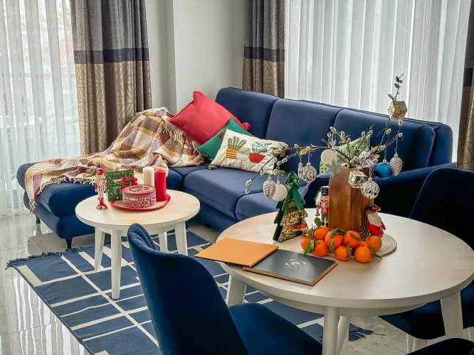 1+1 Qoople Excellence C37 S Vidom Na More I Gory Dlya Vsey Semi Apartments - Alanya