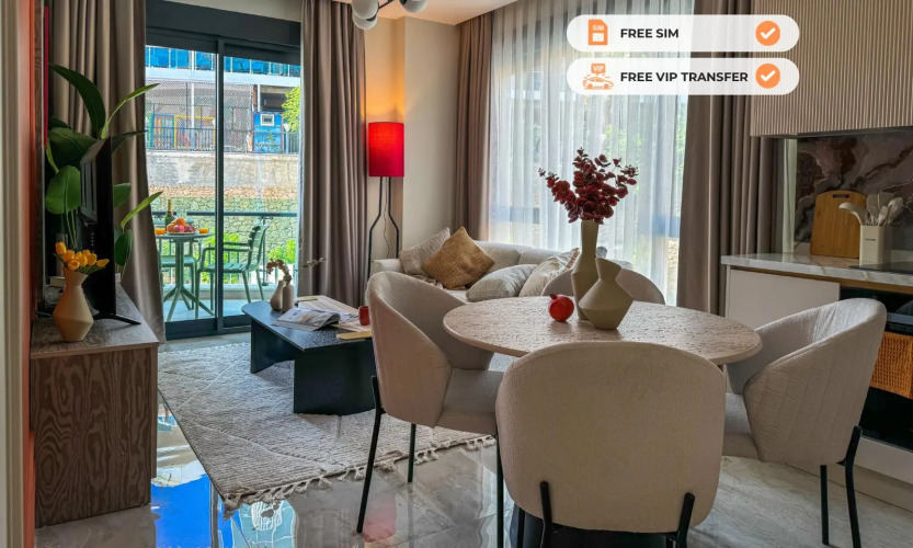 1+1 Qoople Excellence A 14 V 100 M Ot Morya Apartment - Alanya