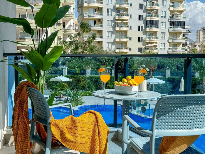 1+1 Qoople Aria 07 V Tsentre Alanii Apartment - Cikcilli