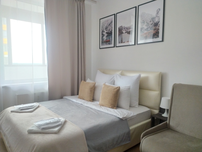 Kvartira Sovremennaya Studiya 29 M2 S Zonoy Otdykha Na Balkone  Apartments - Saint Petersburg