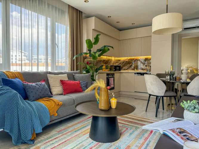 1+1 Qoople Excellence B49 V 100 M Apartments - Alanya