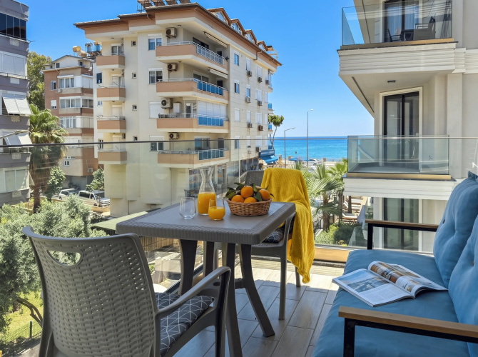Qoople Kalan Imperium B8 - Kvartira 2+1 Na Pervoy Linii Sredizemnogo Morya Apartments - Alanya