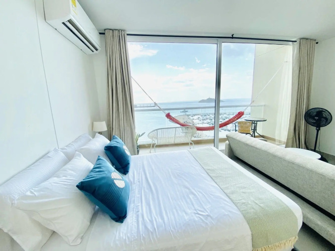 Blue Loft Oceanview In Marina Rooftop Pool Prime Location Apartments - Santa Marta